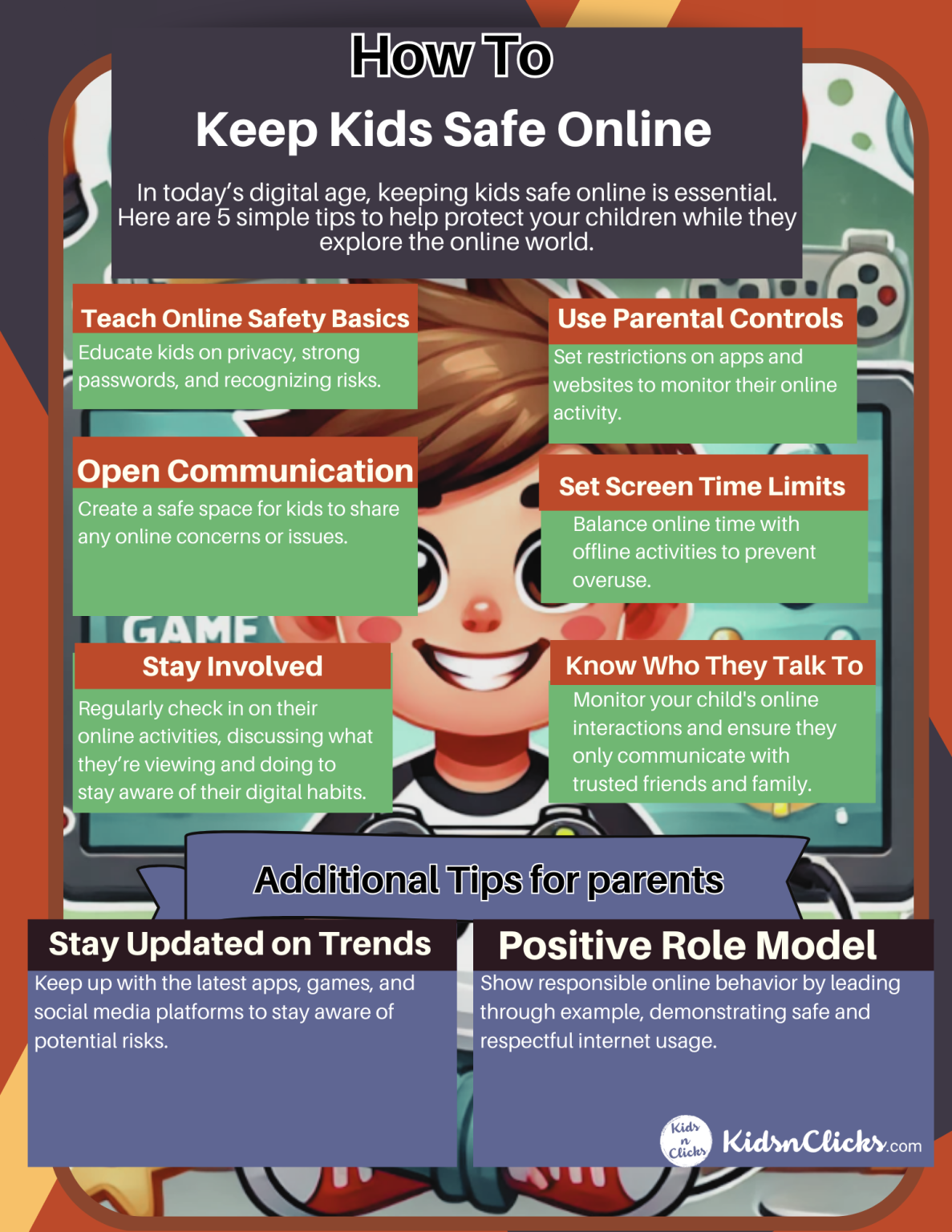 5 Simple Tips to Keep Kids Safe Online – Learning